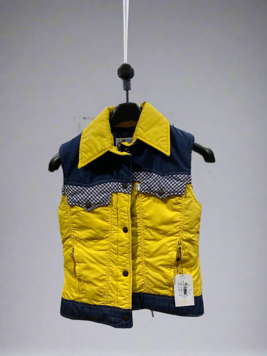 Vintage Ski Levi's Blue & Yellow Denim Vest – I Dream of Snow