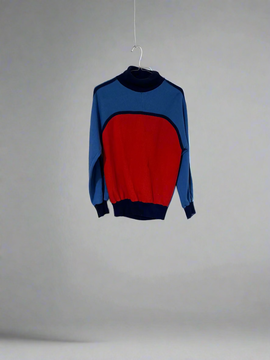 Vintage Exacto windcheater in navy, blue and red with polo neck. – I ...