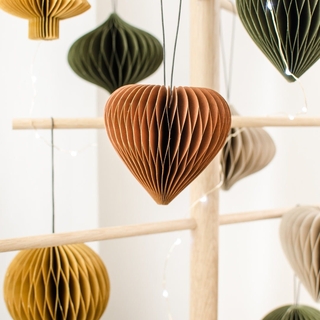 Rust Paper Christmas Ornaments – I Dream of Snow