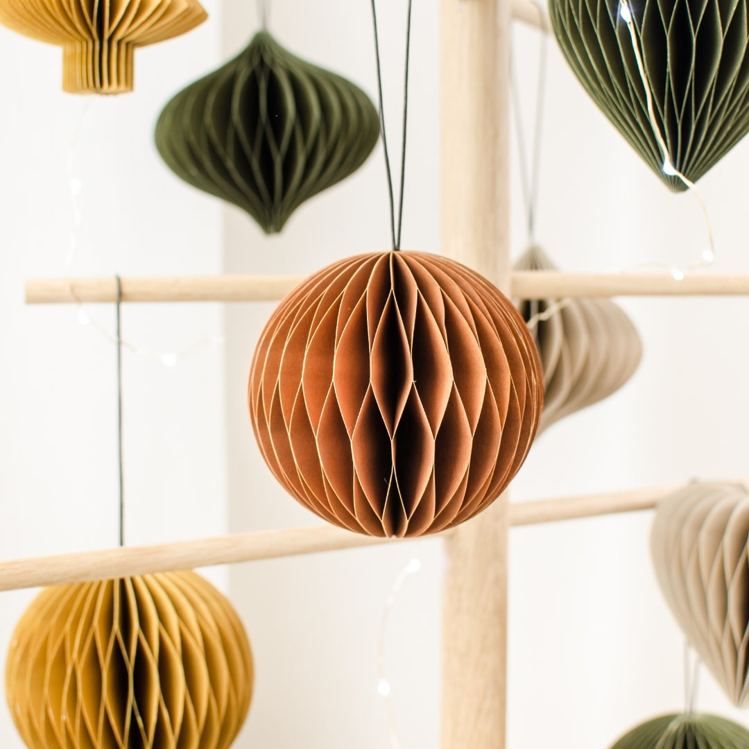 Rust Paper Christmas Ornaments – I Dream of Snow